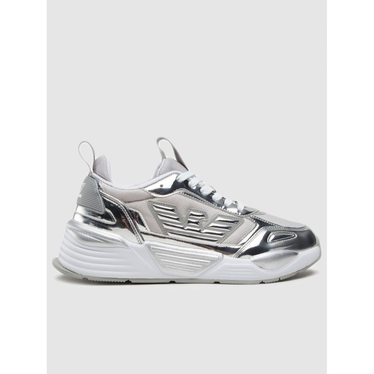 Sapatilha Mulher Ea7 Emporio Armani Prata - X8X070XK298.51 - Mellmak