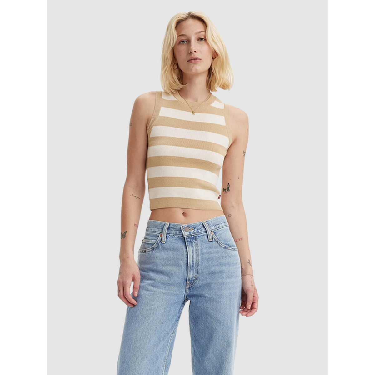 Blusa Mujer Levis Beige - A84540003.36 - Mellmak