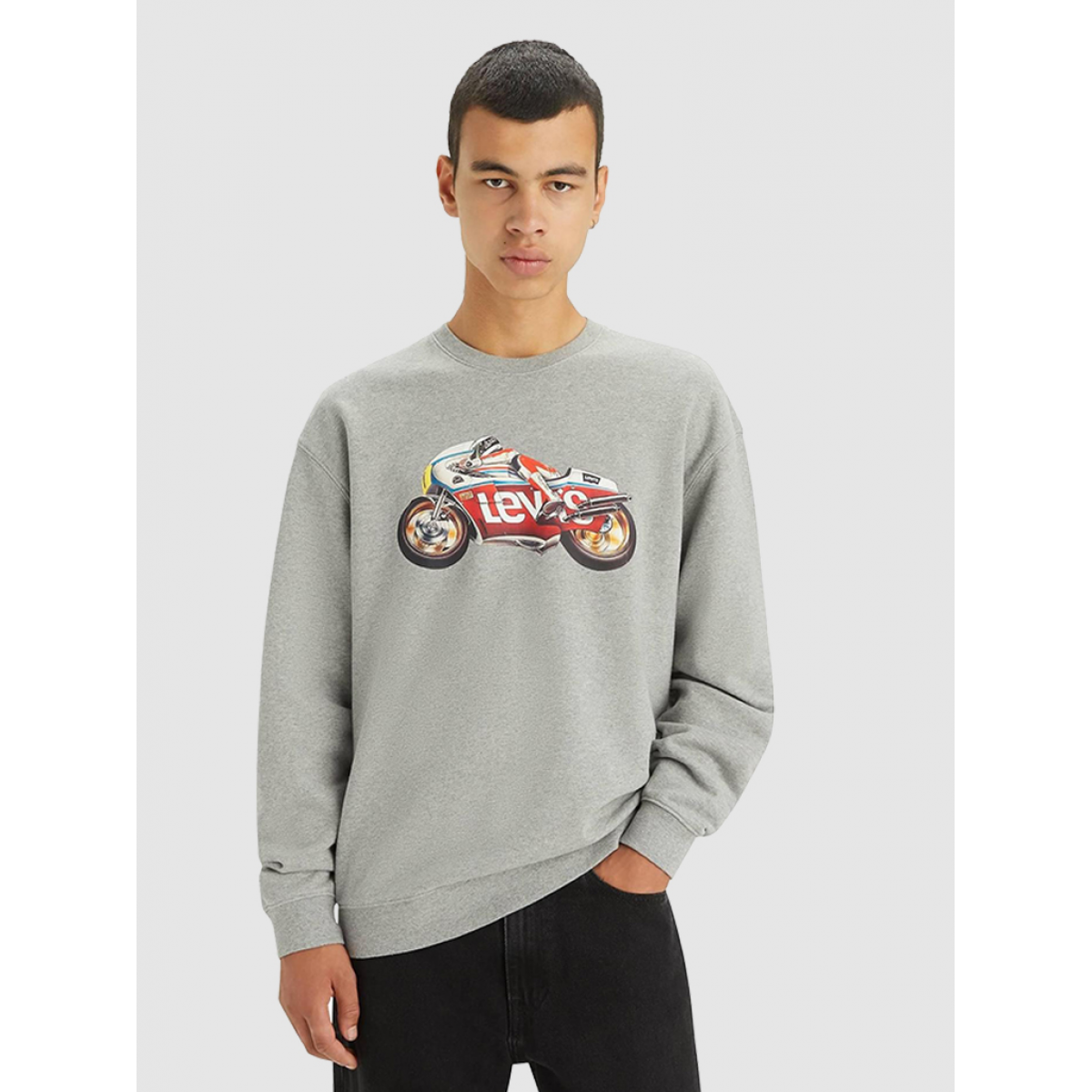 Jumper Man Grey Levis - 387120261 - 387120261.15 | Mellmak