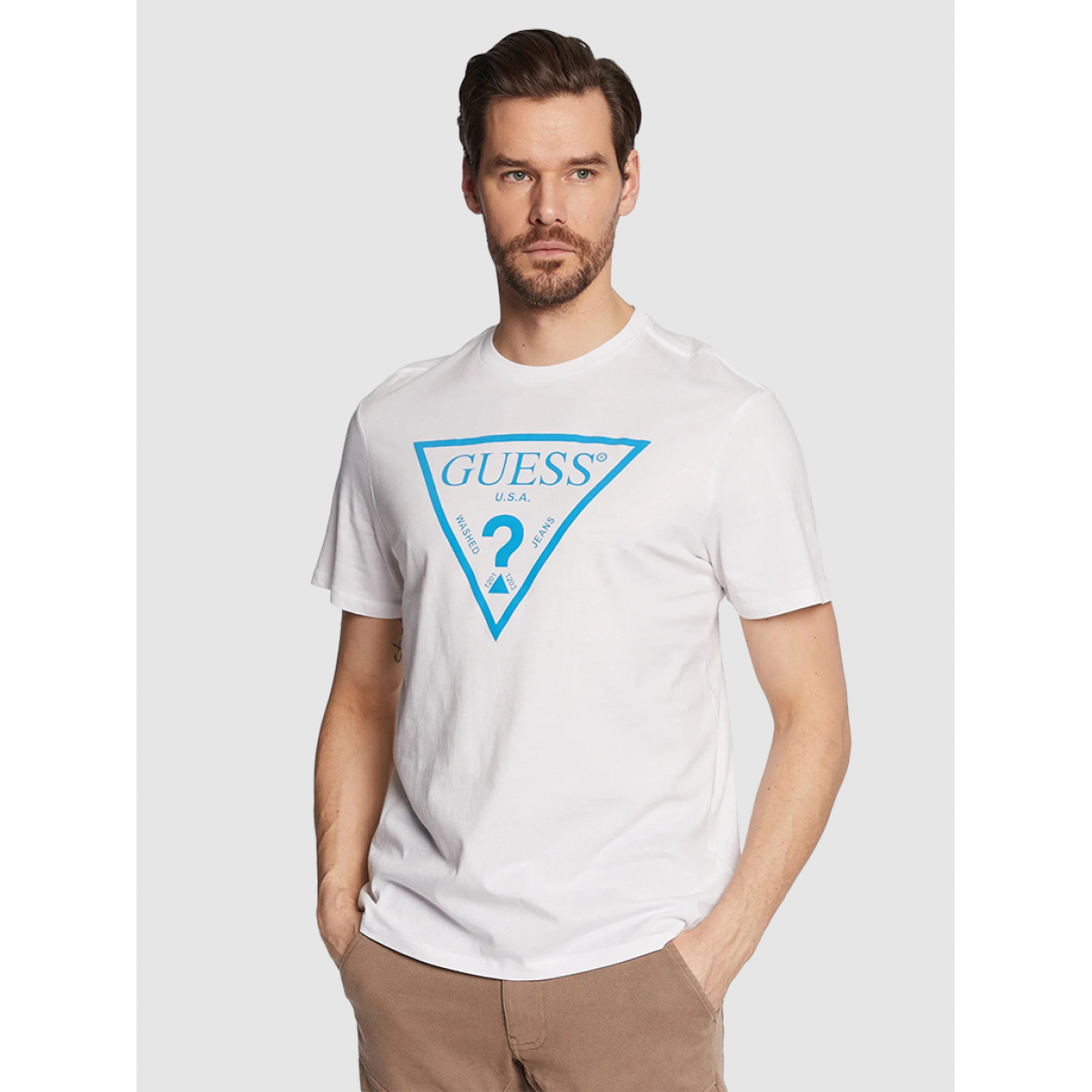 T-Shirt Man White Guess - M3Gi44K9Rm1 - M3GI44K9RM1.1 | Mellmak