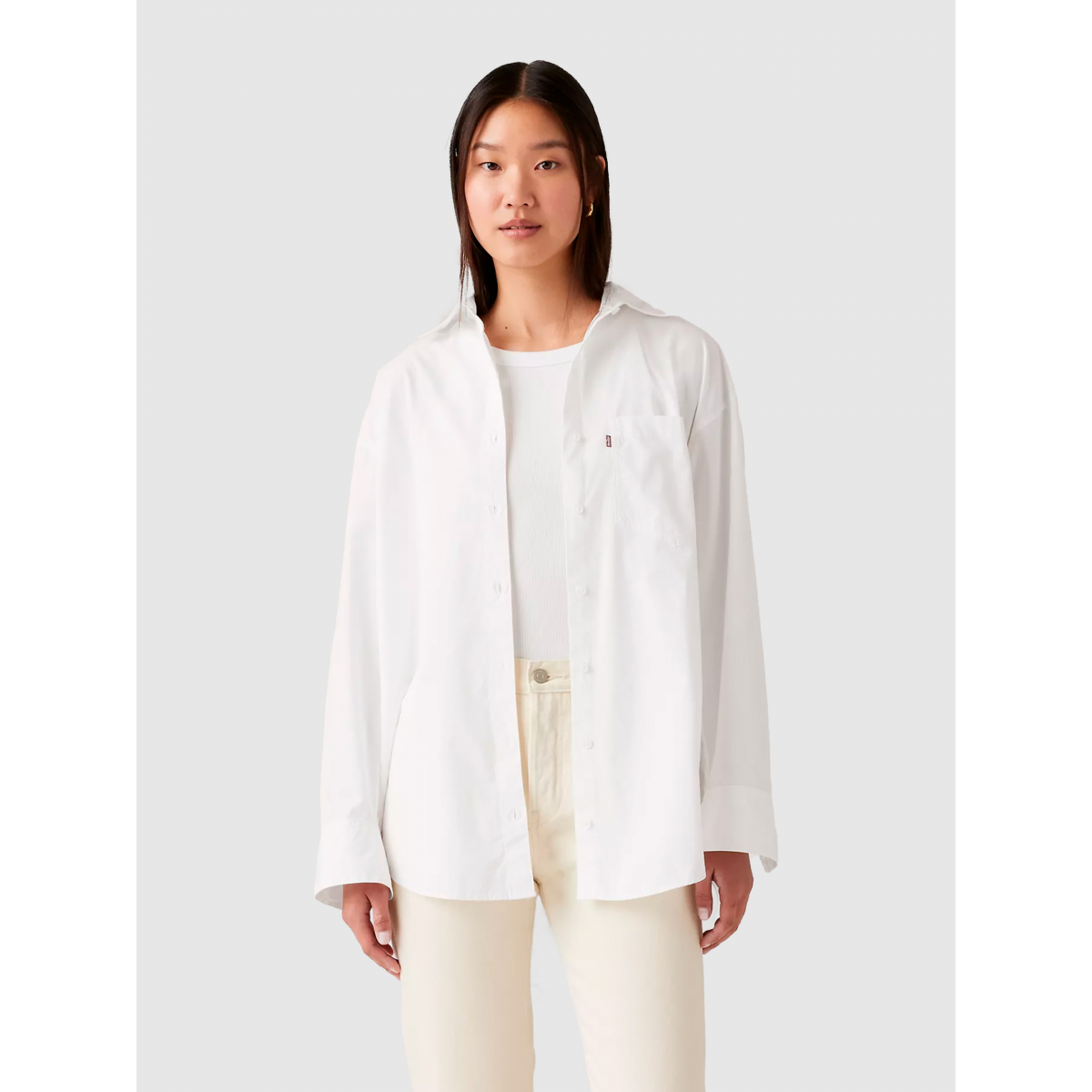 Shirt Woman White Levis - A91790000 - A91790000.1 | Mellmak